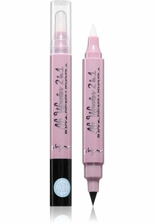 Подводка для глаз Lovely No Worries 2 в 1, черный, 1 шт