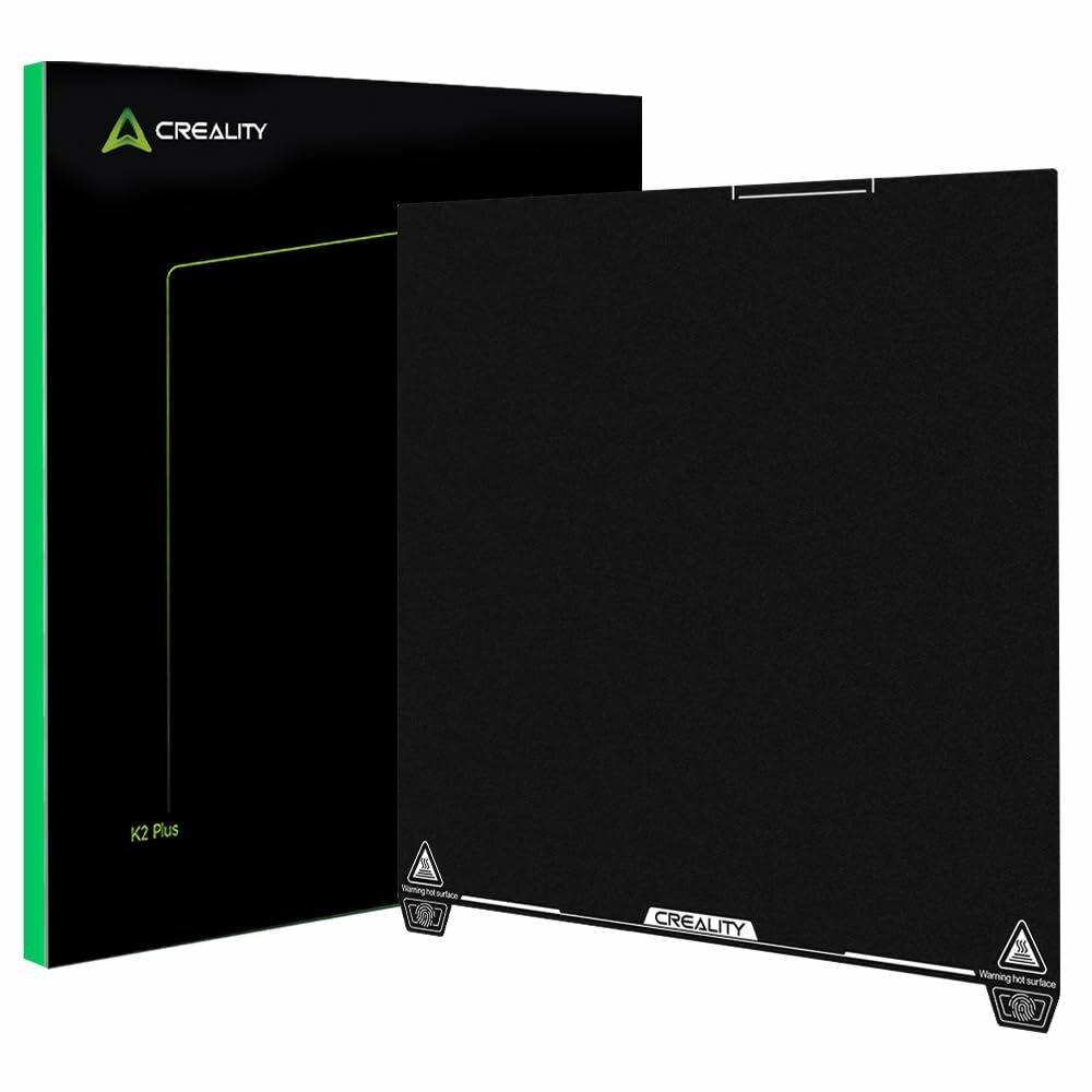 Пластина для сборки из эпоксидной смолы Creality K2 Plus, текстурная пластина из пружинной стали размером 370x370 мм, отличная адгезия, термостойкость, износостойкость, Гибкая платформа для печати для K2 Plus