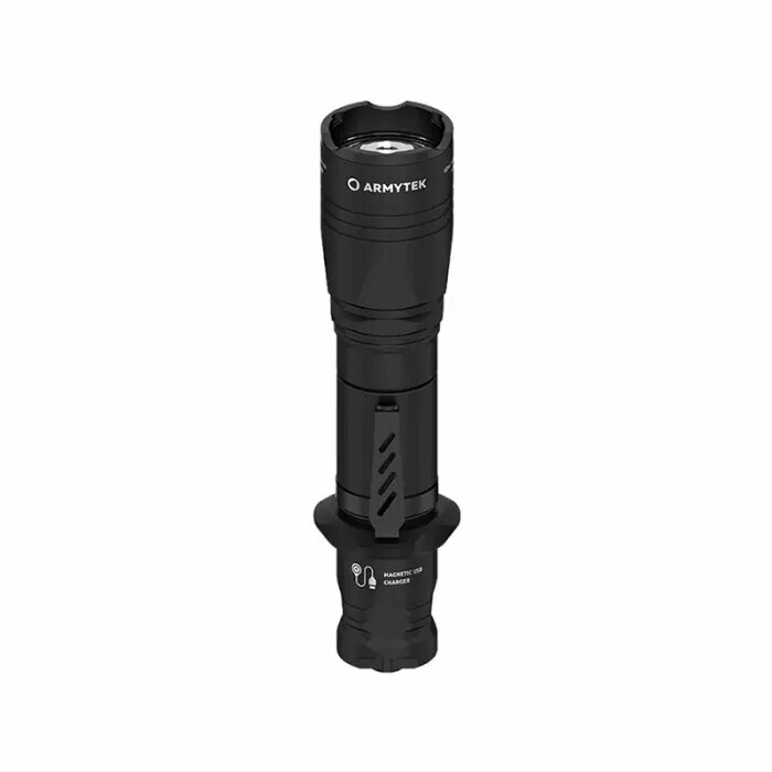 Фонарь тактический Armytek Dobermann Pro Magnet USB, холодный свет, ремешок, чехол, аккумулятор(F07501C)