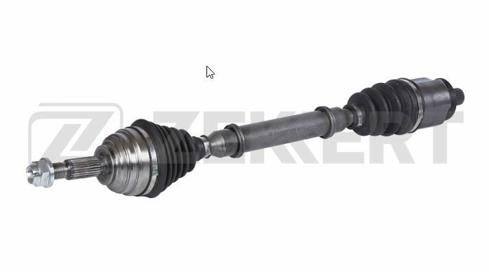 Привод в сборе. Zekkert. передний, левый, Renault Logan, Sandero Stepway, Clio III, Modus, Dacia.