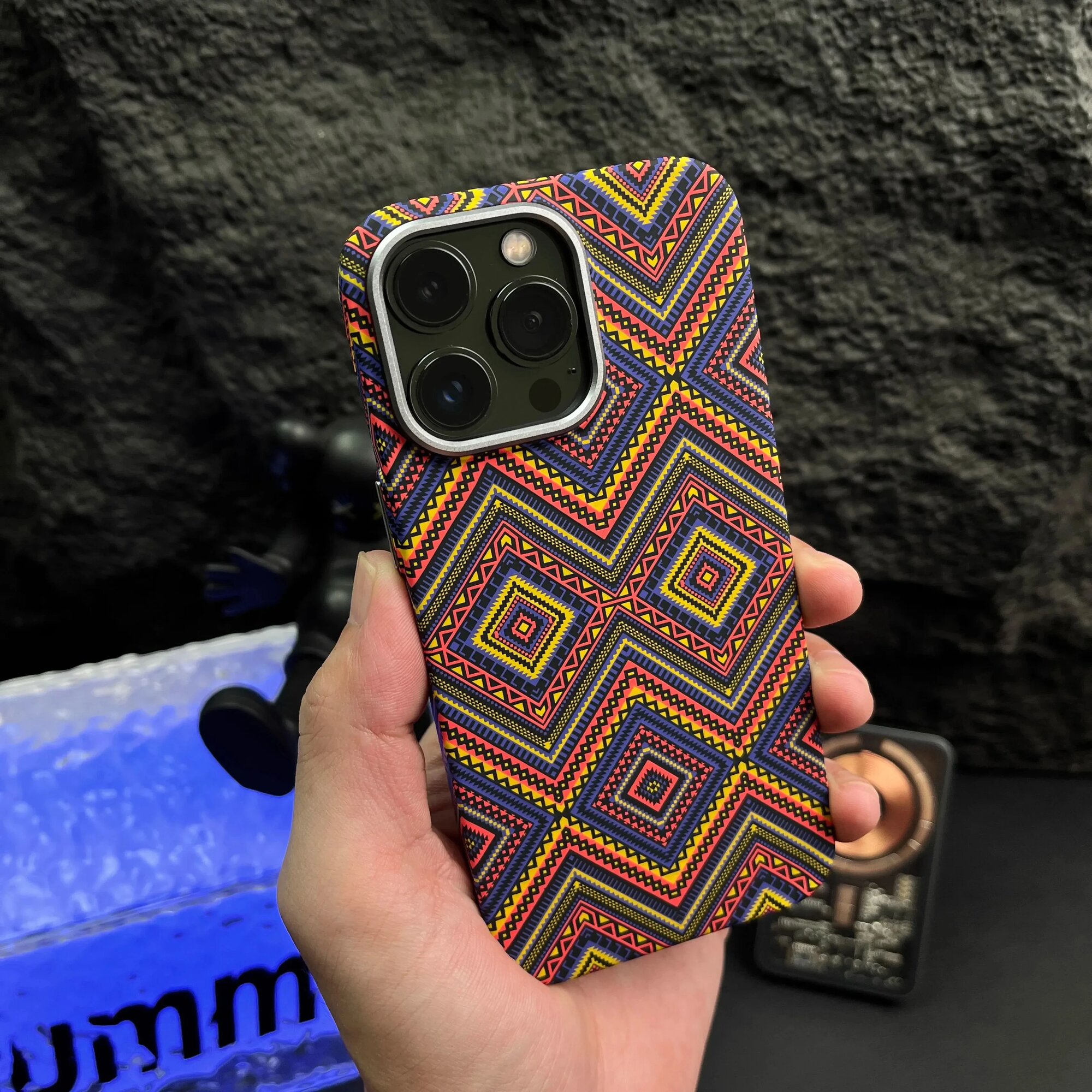 Чехол для iPhone 15 Pro Max, Purple Pink, противоударный