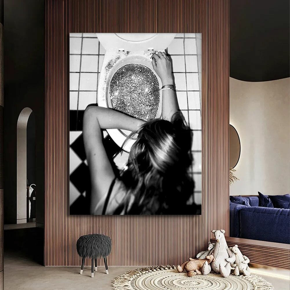 Картина "Девушка для туалетной комнаты" ВсеКартиныТут, 20x30 см