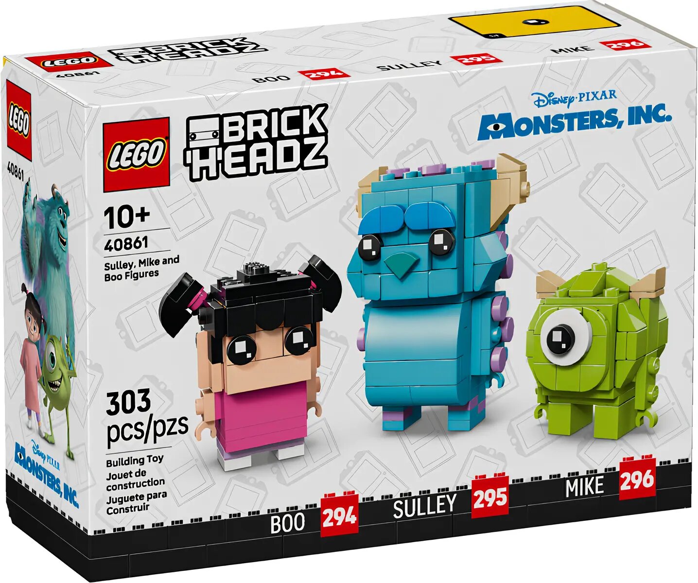 Конструктор LEGO BrickHeadz 40861 Фигурки Салли, Майка и Бу