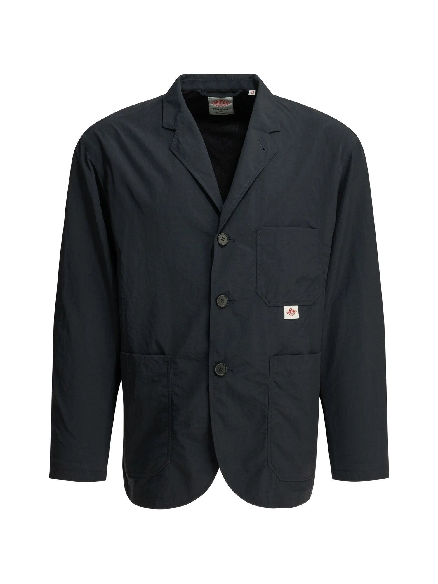 Пальто Logo-patch button-up coat