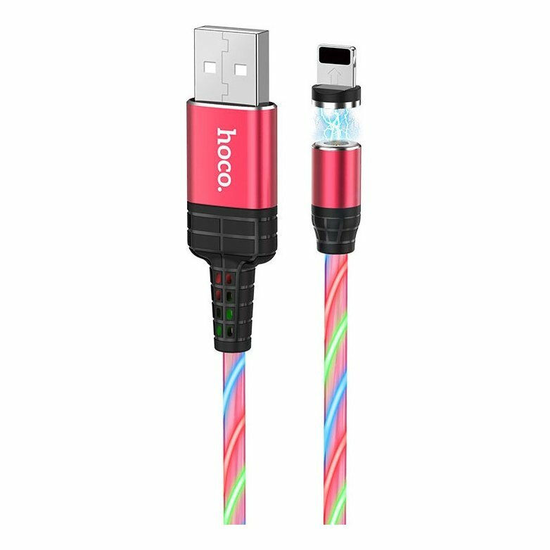 Кабель Hoco U90 USB-Lightning, 1 м, красный