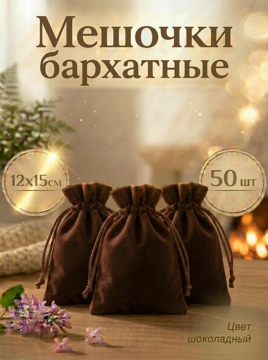 Мешочки бархатные 12х15 см для хранения мини карт Таро, украшений и подарков