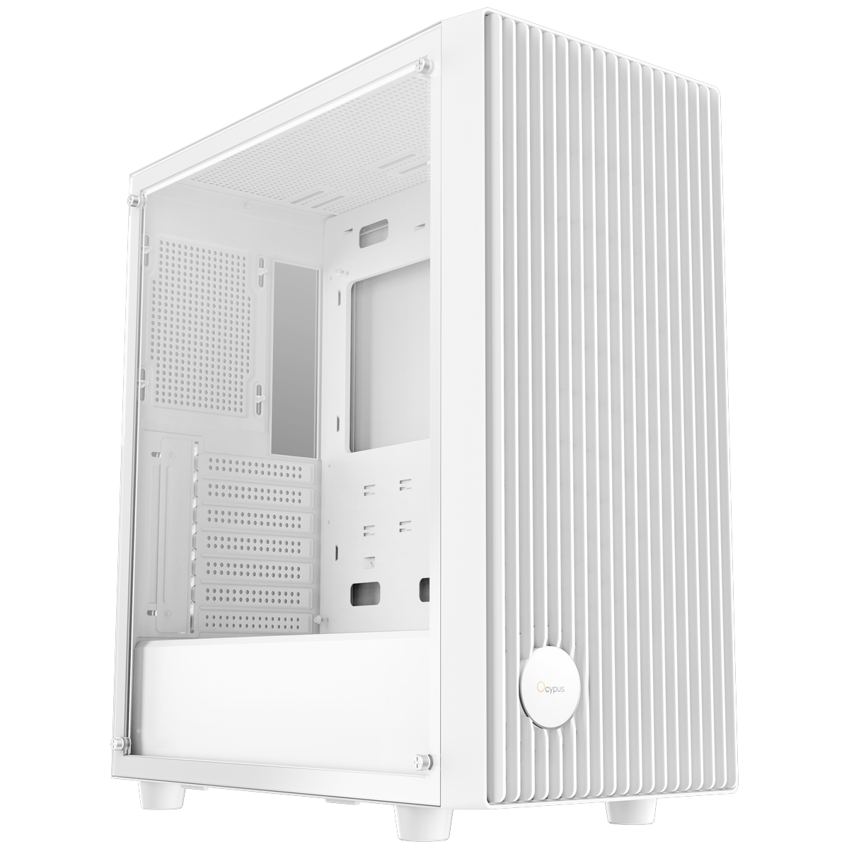 Корпус для ПК Ocypus C70 WH, Middle Tower, ATX, Белый (Gamma-C70-WHG000XX-GL)