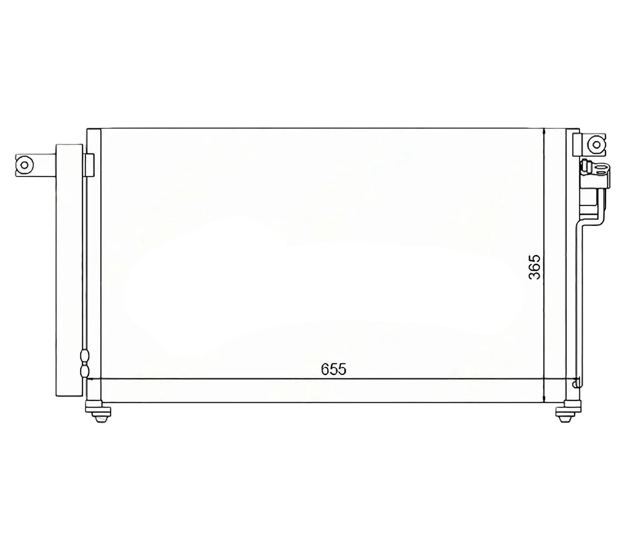 Радиатор кондиционера SAT ST-KA46-394-0 KIA RIO 05-11