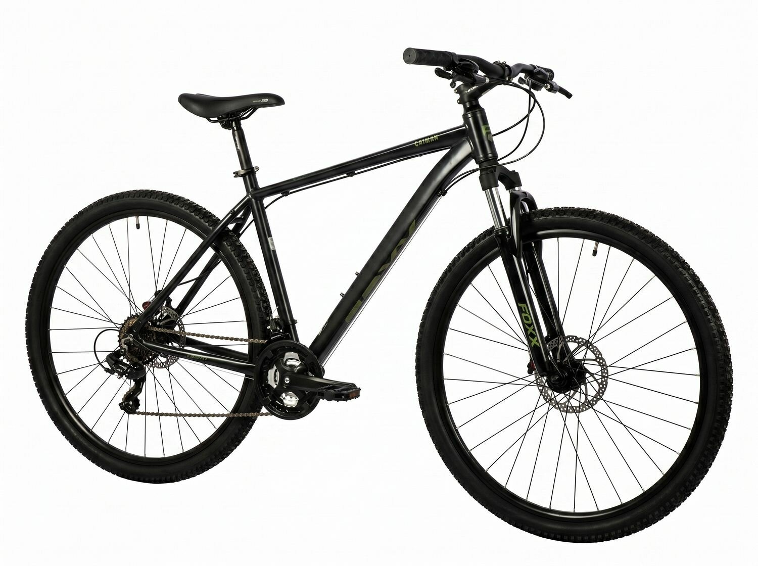 Велосипед FOXX 29" CAIMAN черный, сталь, размер 20