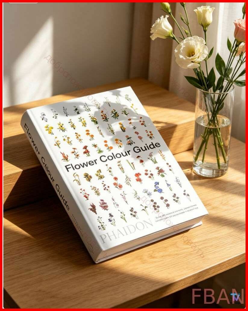 Книга Flower Colour Guide справочник по цветам и оттенкам цветов, 400 видов, Putnam & Putnam, Phaidon, мягкая обложка, на английском языке
