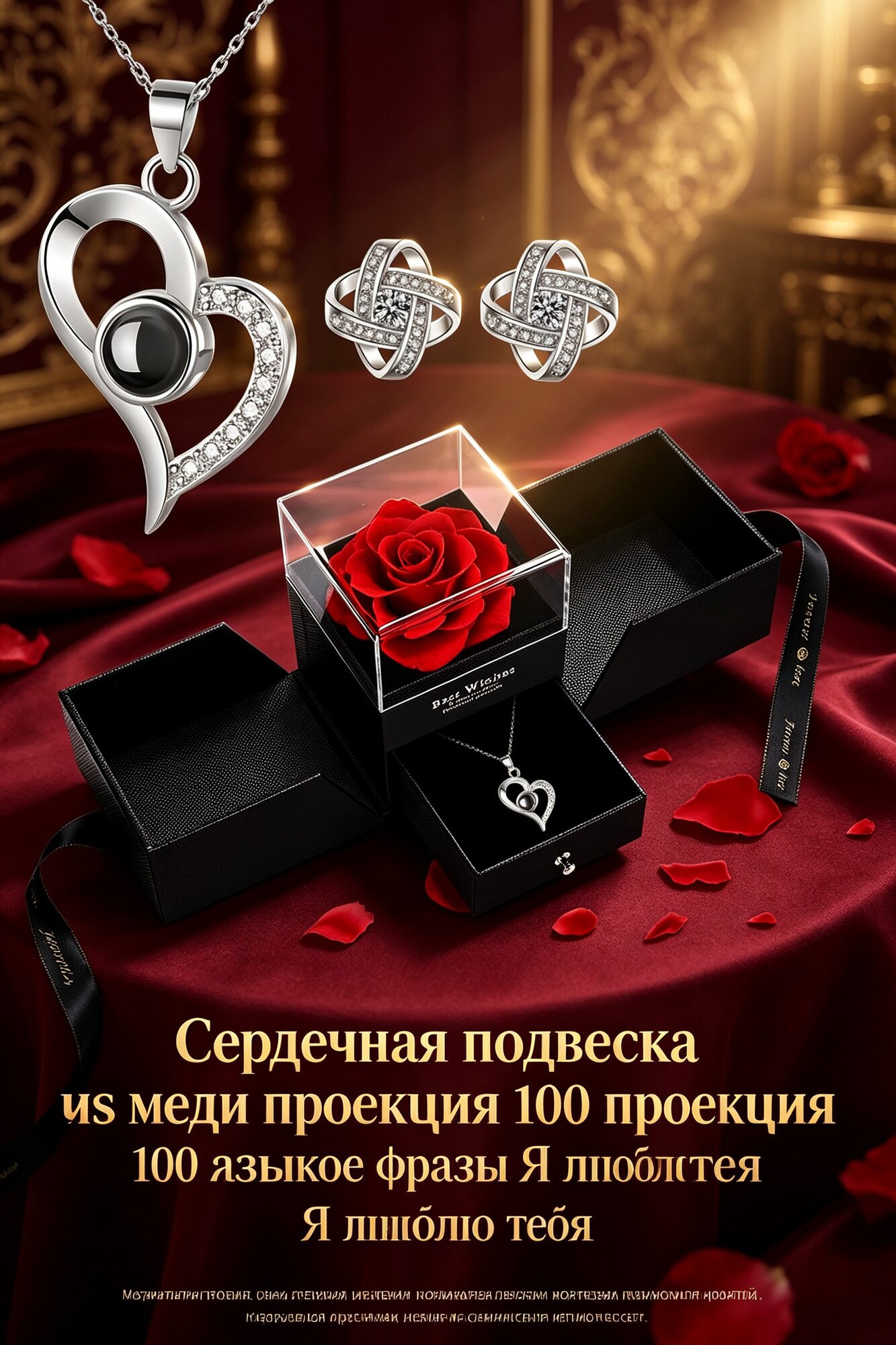 Сердечная подвеска из меди проекция 100 языков фразы Я люблю тебя модное ожерелье для женщин стильное украшение