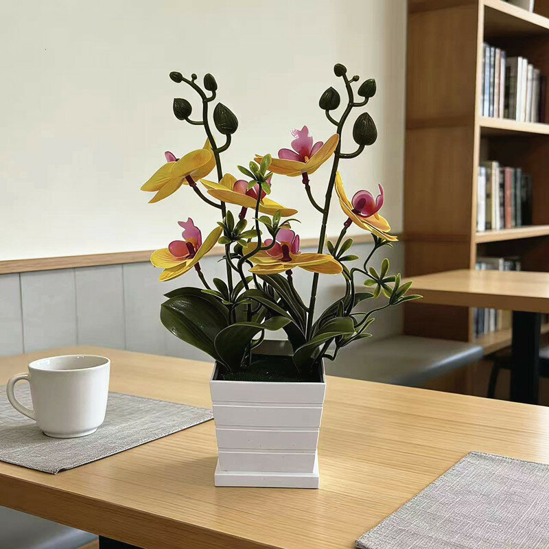 Butterfly orchid synthetic plant with flexible material for photography and special occasions style i