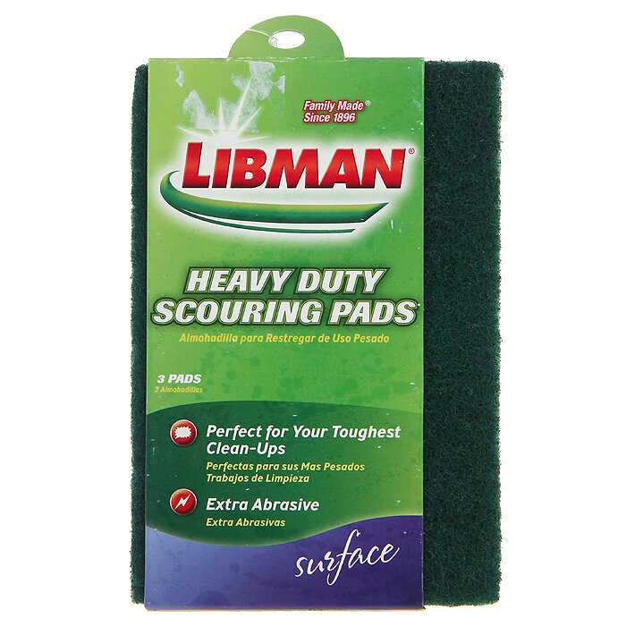 Губки кухонные Premium ( 3 шт. ) абразивные 10 см х 14,5 см Libman 00066