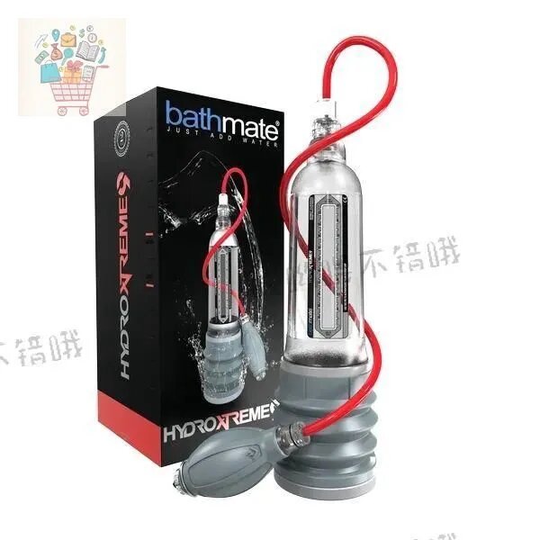 Гидропомпа Bathmate HYDROXTREME9 CRYSTAL прозрачная вакуумная помпа для члена мужчин для увеличения пениса