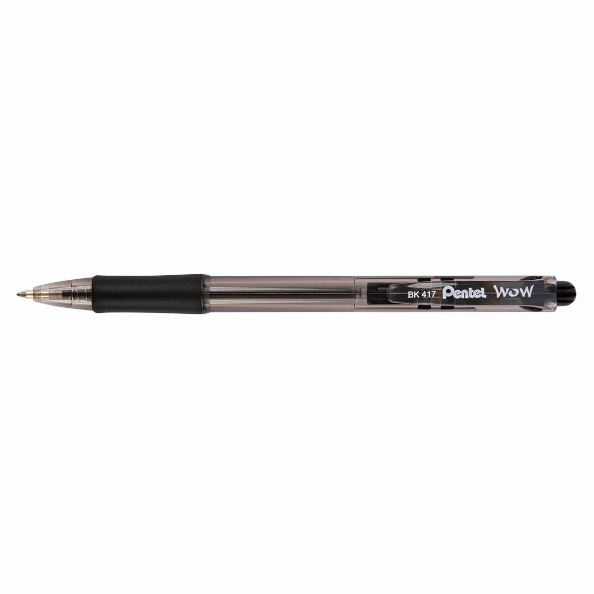 Шариковые ручки Pentel "Fine Line", автоматические, черные, диаметр 0,7 мм, BK417-A, 12 шт