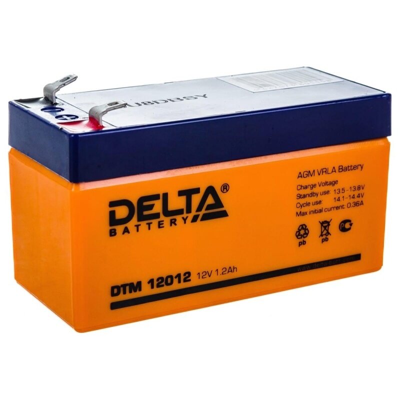 Аккумуляторная батарея DELTA для источника бесперебойного питания, 12V/1,2Ah (DTM 12012)