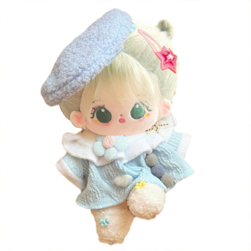 Плюшевая кукла унисекс XIONGJUN Марюкай, 20CM EU, Marucai+Sky Blue Skirt Set (Includes Hair Band)