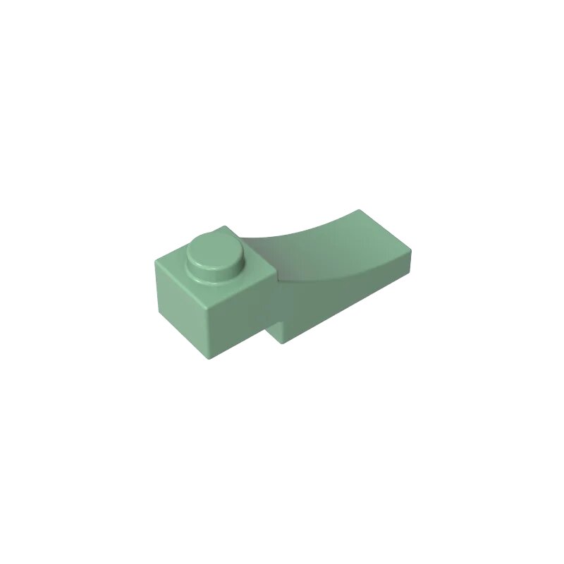 Зеленый изогнутый кирпич LEGO 70681