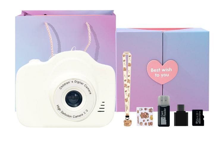Детский цифровой фотоаппарат унисекс YUANJIXING, Cameras+64G Internal Memory Card+Card Reader+Apple Cell Phones Transfer