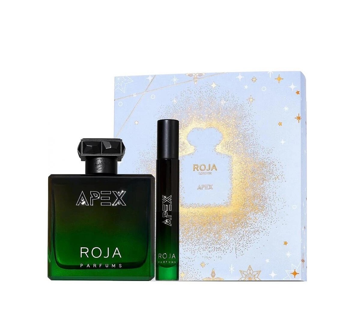 Roja Apex set 100 мл + 7.5 мл парфюмерная вода для мужчин, кожаные, ананас