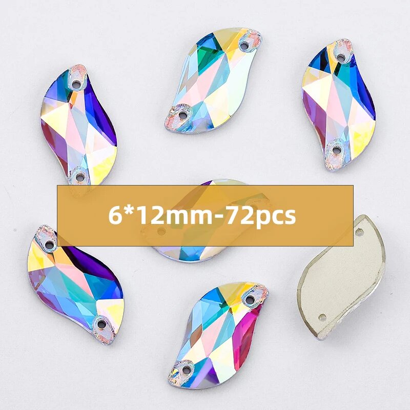 Стразы DUCRYSTAL AAAAA круглые плоские S 6x12mm 72pcs