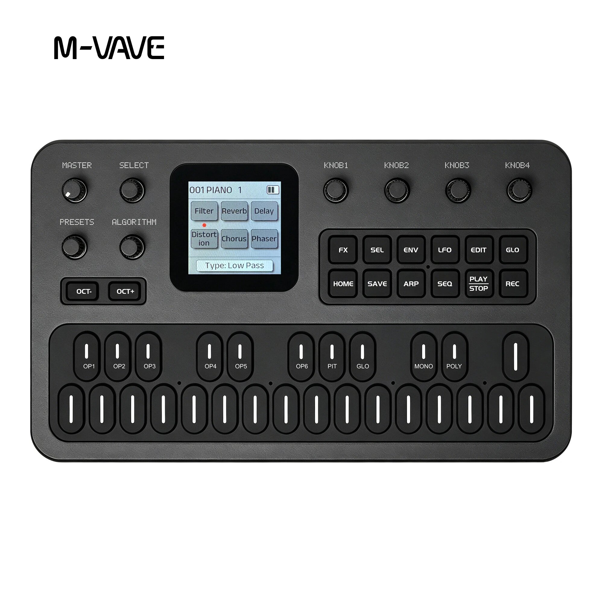 M-VAVE FM-1 цифровой волновой синтезатор черный и мятно-зеленый