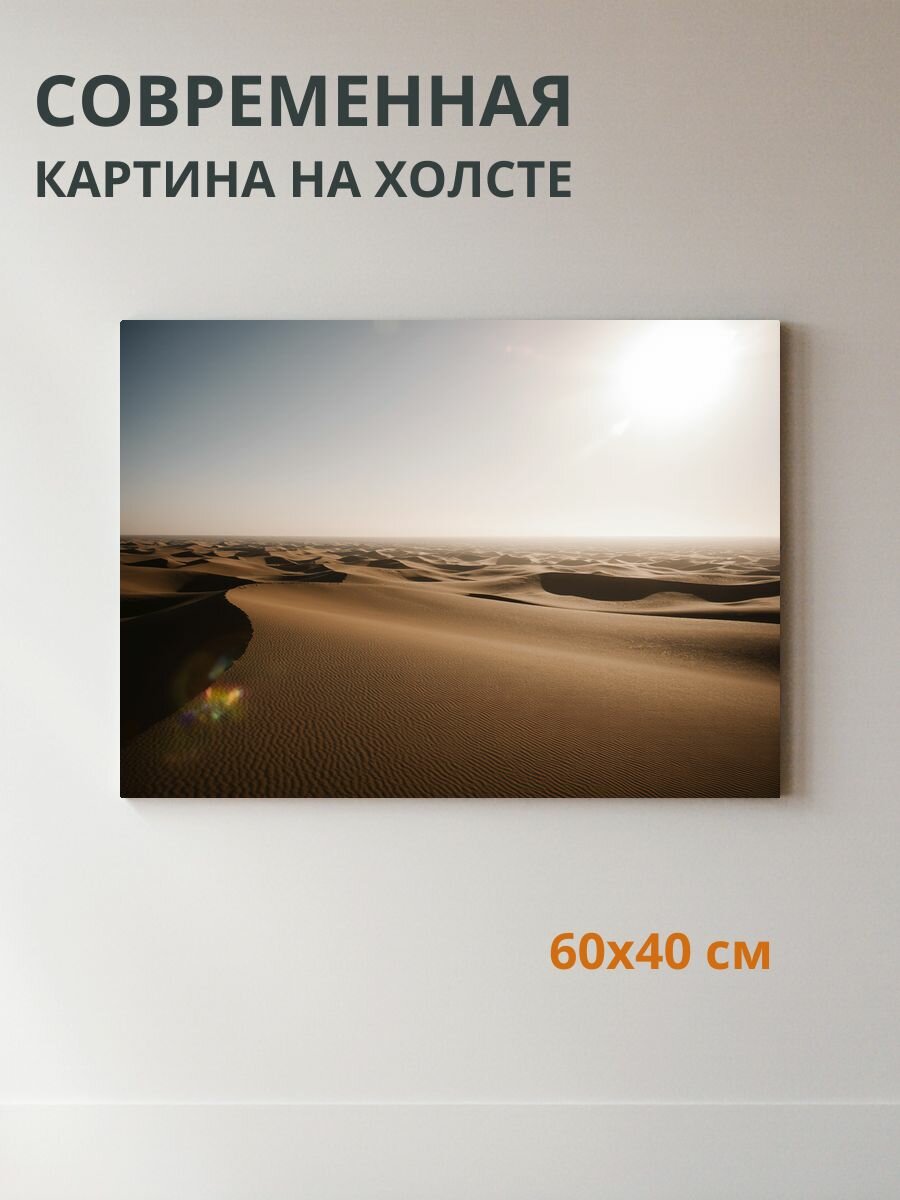 Картина на холсте Пустынный пейзаж 60x40 см