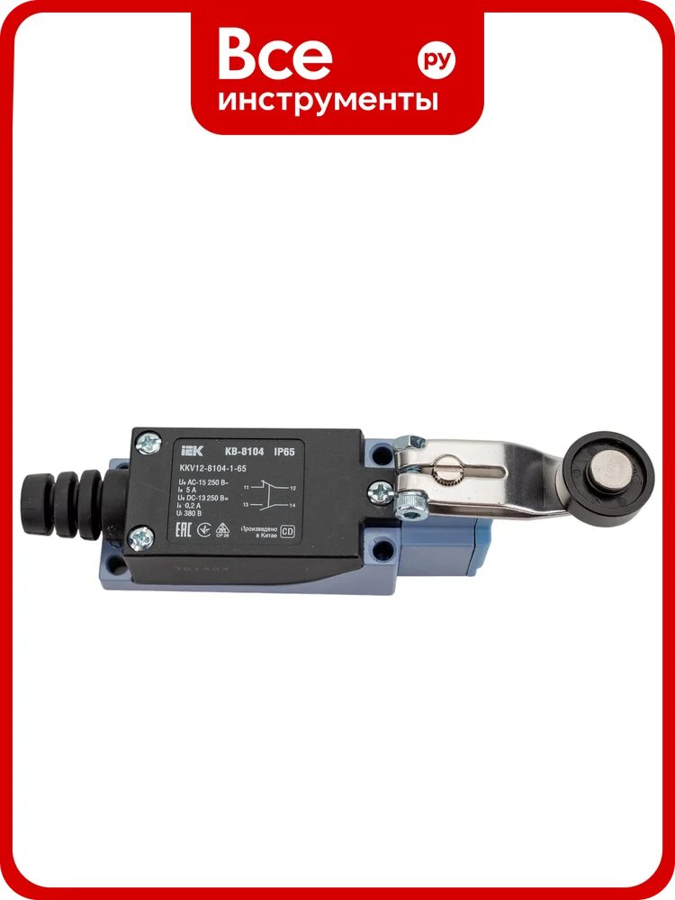 Концевой выключатель IEK КВ-8104 рычаг с роликом IP65 KKV12-8104-1-65