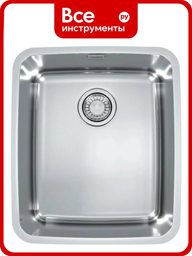 Мойка ALVEUS LUNO 40 SAT 90 FI 480x400 в комплекте с сифоном 1102384 1129252