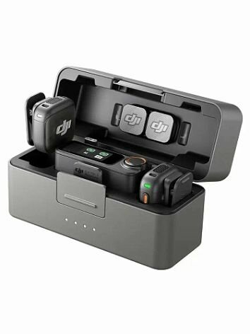 Микрофон DJI Mic 3 (2 TX + 1 RX + Charging Case), черный