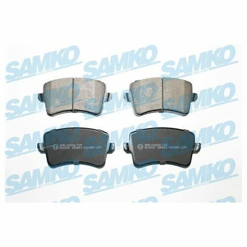 Колодки тормозные дисковые (комплект 4 шт.) Samko 5SP1489 для Audi A4, A4 allroad, A5, Q5