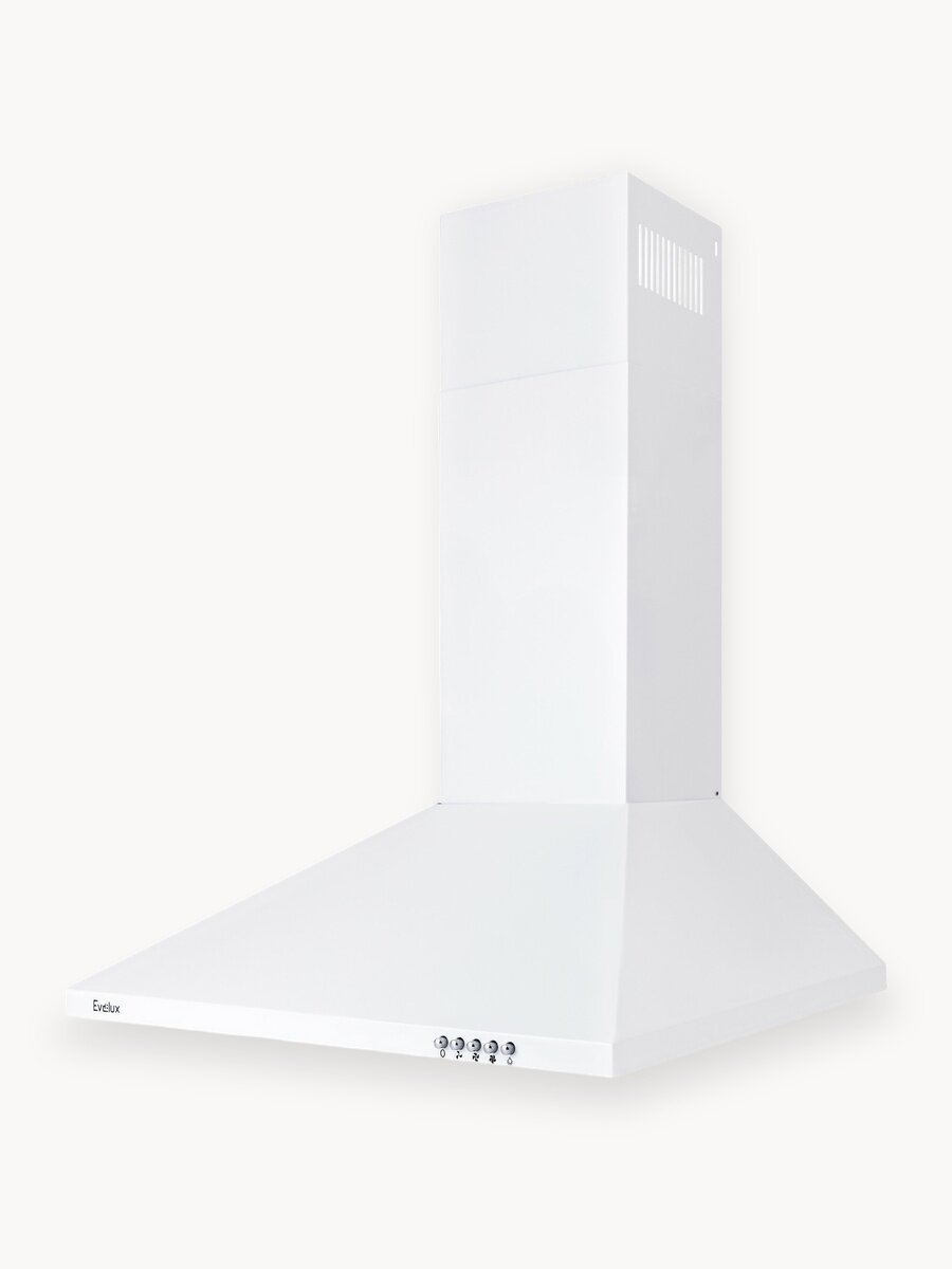 Купольная вытяжка Evelux Favorite 60 W ширина 60 см, производительность 750 м3/ч, 3 скорости, белая