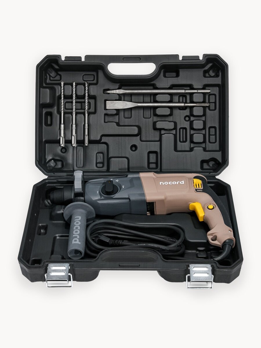 Перфоратор Nocord, 800 Вт, 3.0 Дж, 3 режима, патрон SDS+, NHD-800.30.1