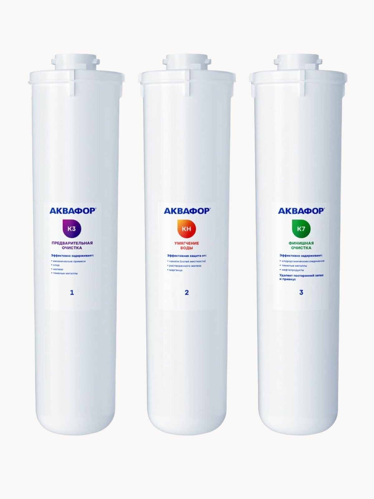 Комплект сменных модулей АКВАФОР В 510-03-04-07, для жесткой воды