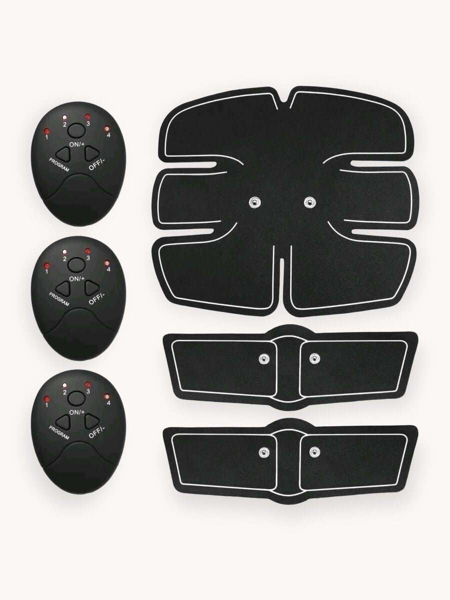 Массажер для тела / Тренажер для пресса, живота, рук и ног / Миостимулятор для мышц