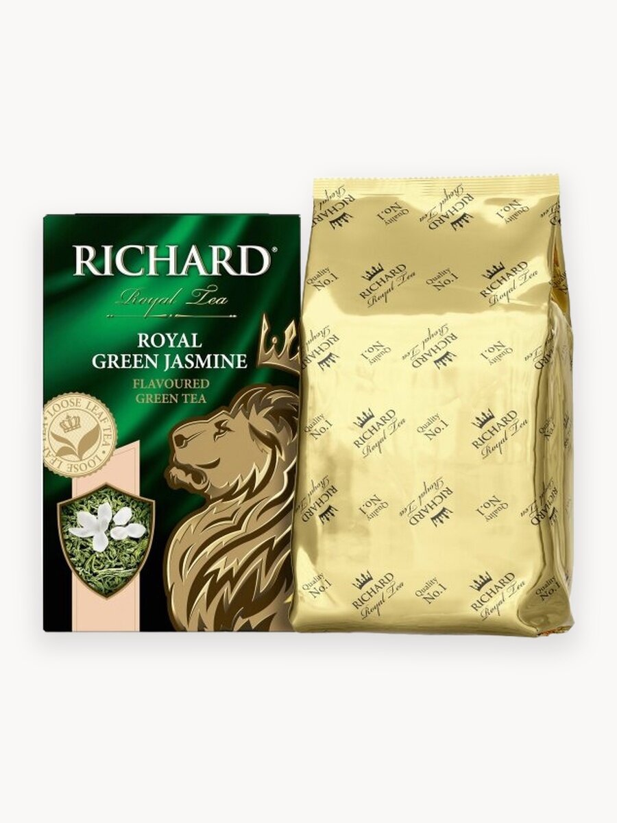 Чай зеленый Richard (Ричард) "Royal Green Jasmine" ароматизированный 90 г