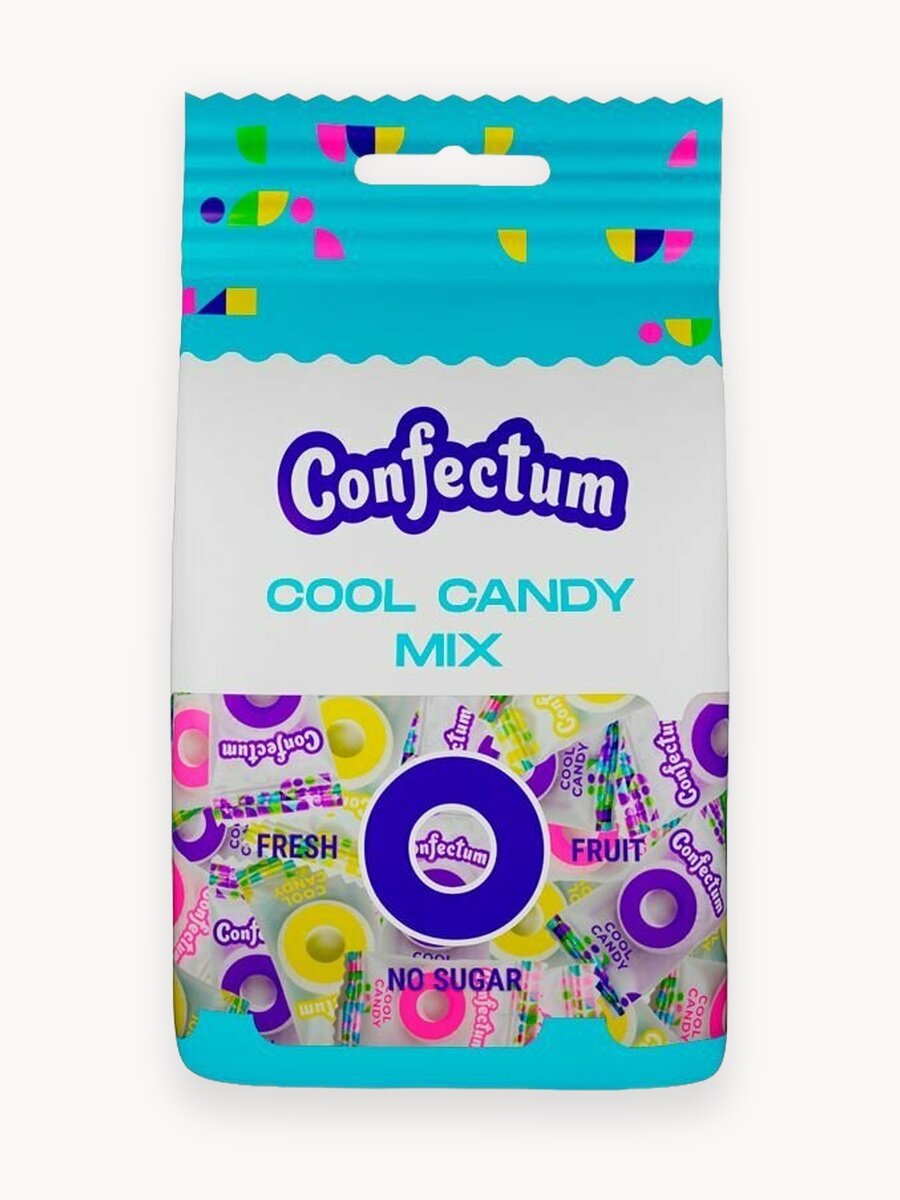 Таблетированная конфета Confectum Cool Candy со вкусом винограда, клубники, ананаса 50гр