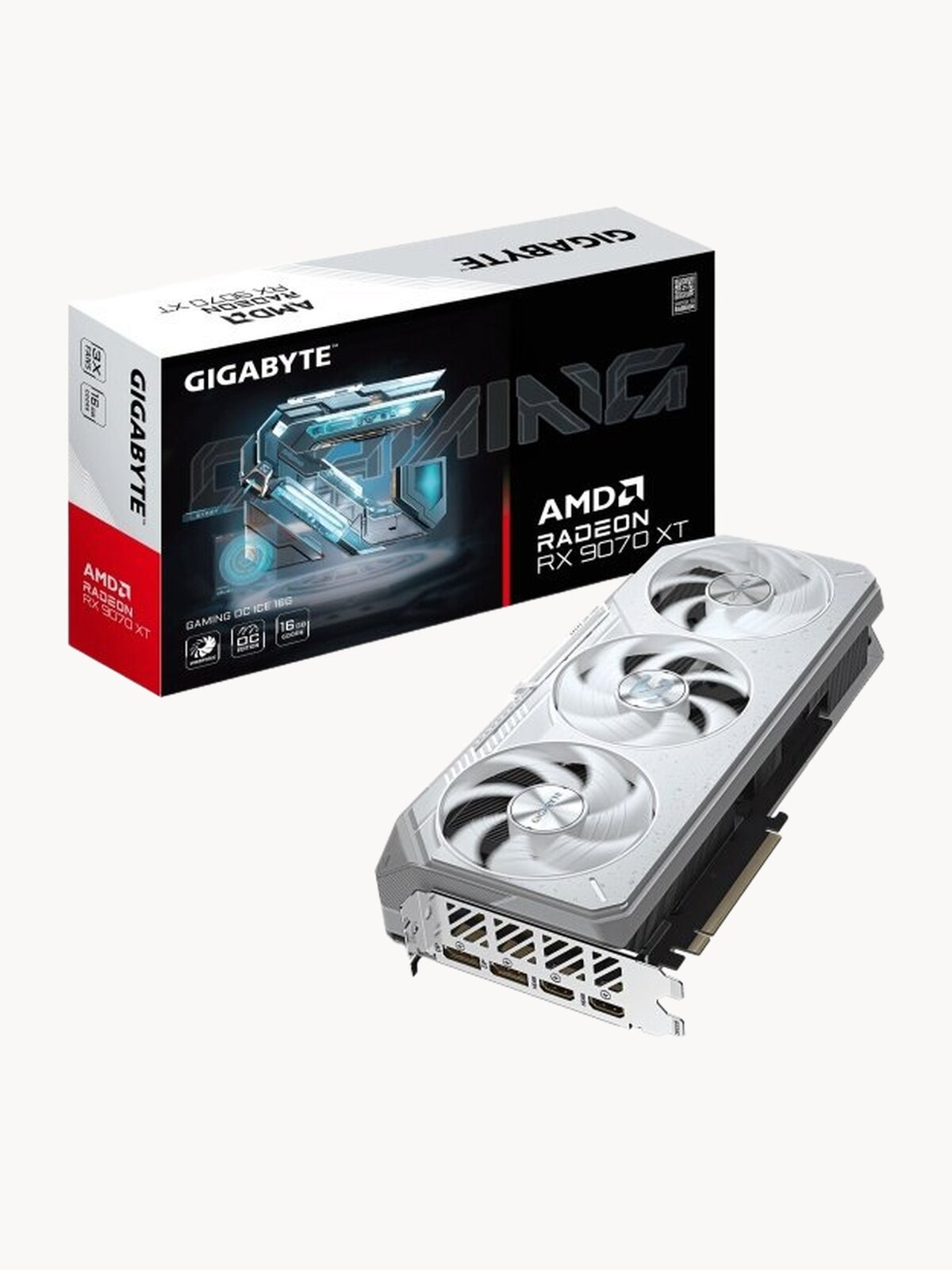 Видеокарта Gigabyte Radeon RX 9070 XT GAMING OC ICE 16G