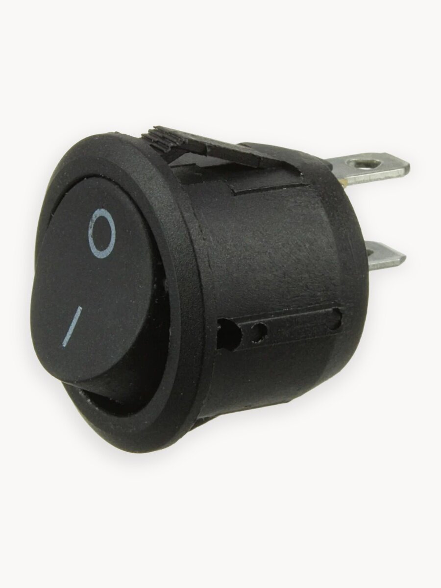 Рокерный переключатель KCD1-106 101O11BBA тумблер черный для коммутации
