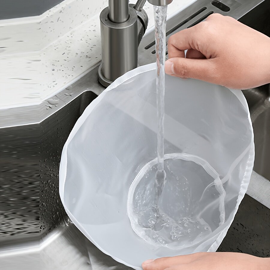 Прочные фильтровальные мешки для процеживания молока, йогурта, сока и холодного кофе, цвет белый