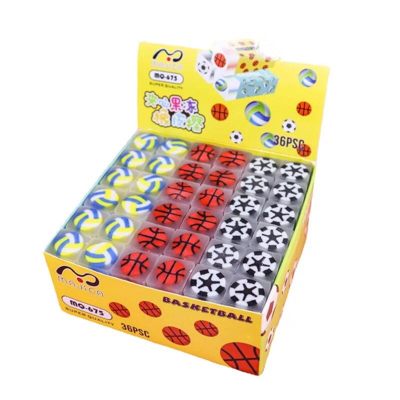 Набор ластиков резиновых 12 шт. 36pcs Ball-1 box