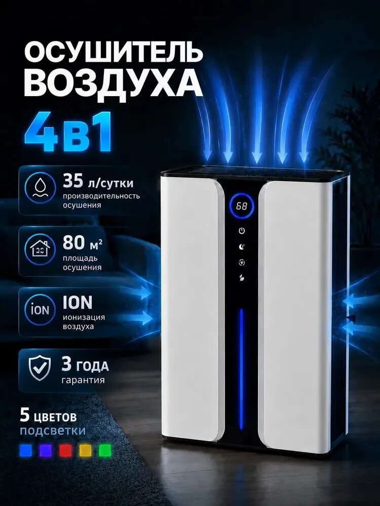 Осушитель воздуха CSQ-1-X надежная бытовая техника для защиты от влажности, сырости, плесени и неприятного запаха