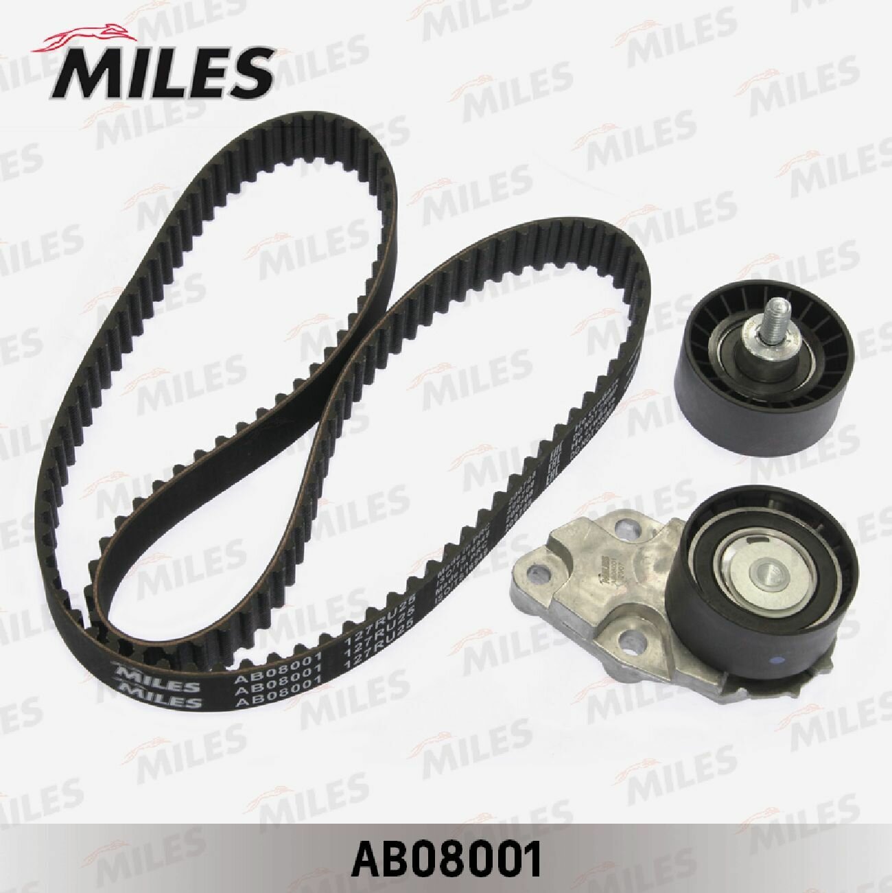 Комплект ГРМ MILES AB08001 для а/м Chevrolet Aveo T200-250 c дв. 1.4, Cruze с дв. 1.6, Lacetti с дв. 1.4-1.6, Daewoo Nexia с дв. 1.6.