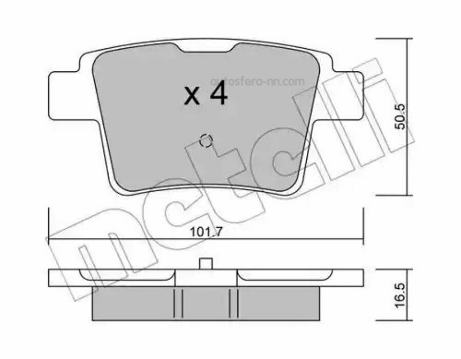 METELLI 2206770 колодки дисковые задние!\ Ford Mondeo 1.8SCi/3.0 V6 24V/2.2TDCi 03>