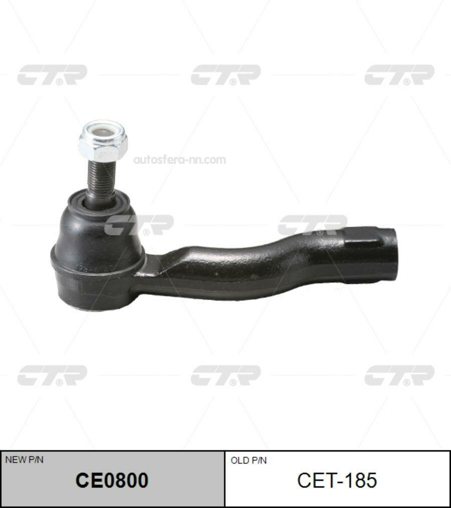 CTR CET185 CET185 Наконечник рулевой TOYOTA AVANZA F601 03- LH