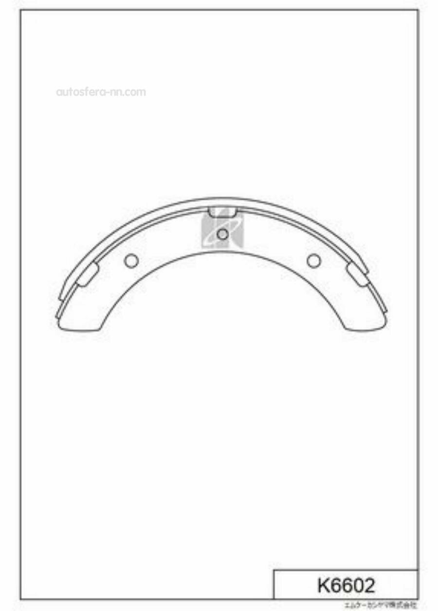 KASHIYAMA K6602 Колодки тормозные барабанные, задние