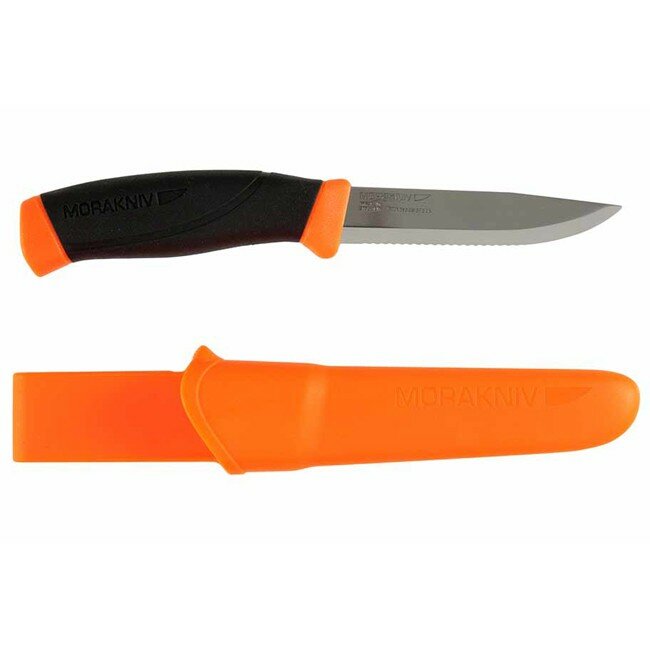 Нож Morakniv Companion Srt, Серейтор 2/3, Сигнальный Оранжевый