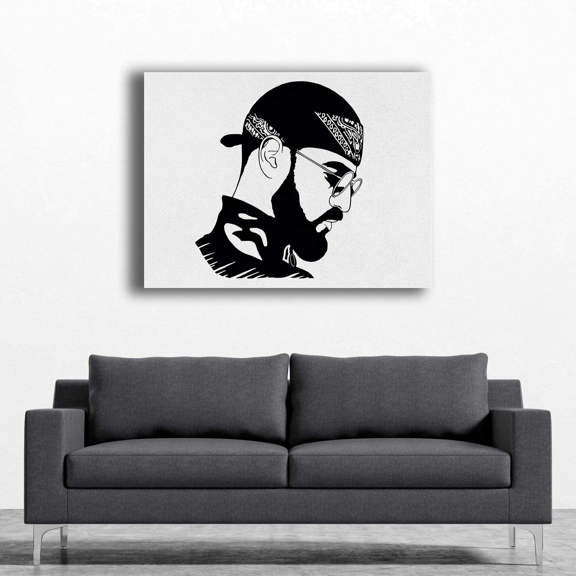 Интерьерная картина на холсте / MiyaGi / Andy Panda 60*80