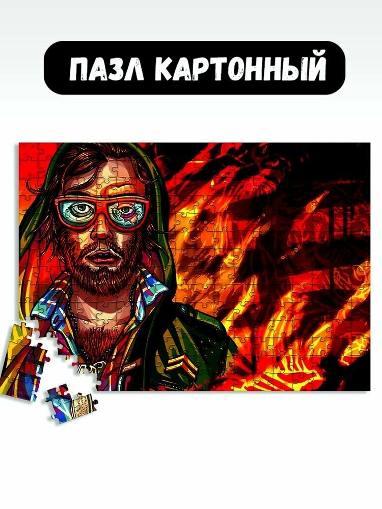 Пазл картонный А3: Игры Hotline Miami - 18388