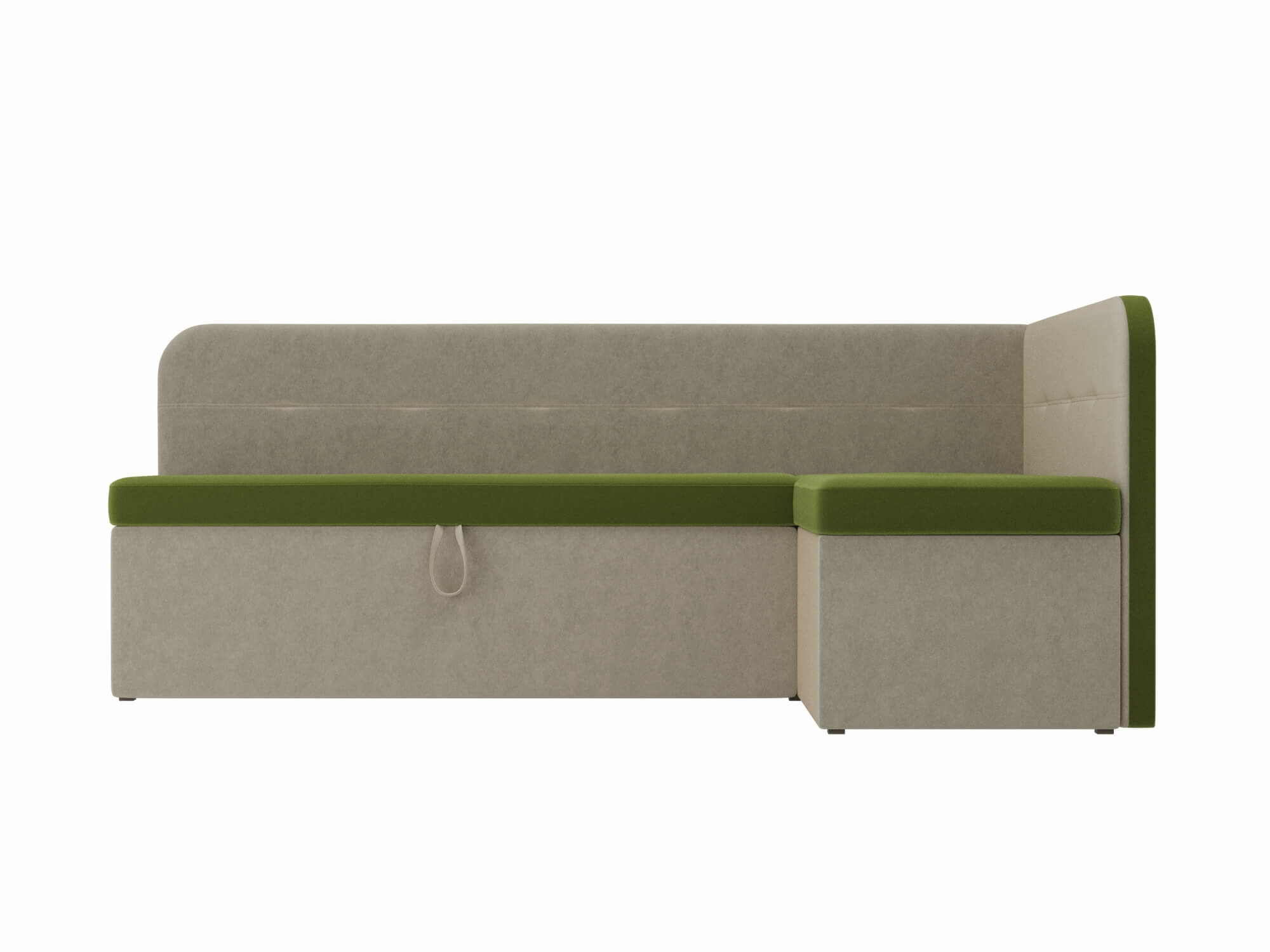 Artum Кухонный угловой диван Форест вельвет диз. 4 правый